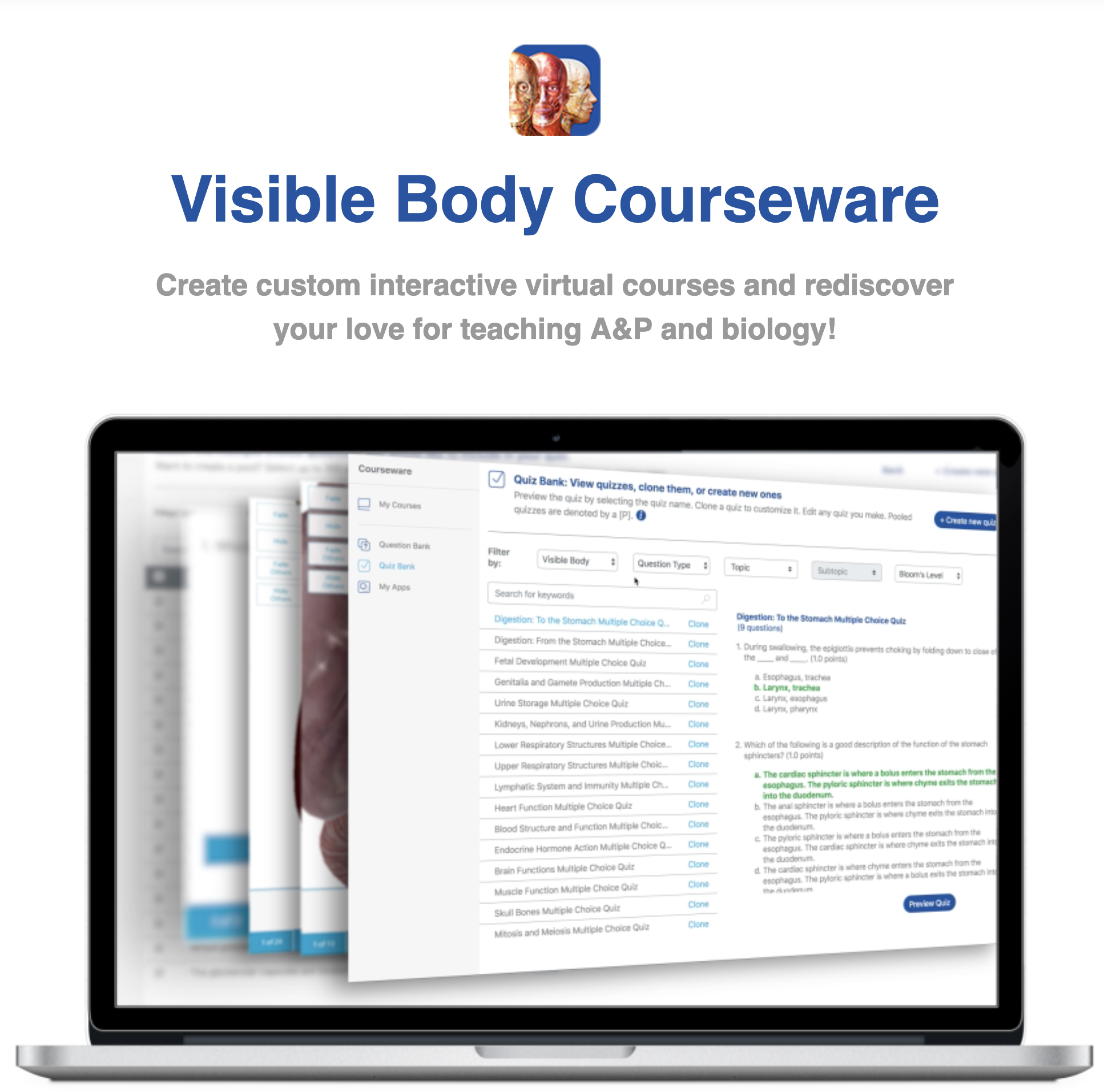 GNTC Bookstore: Visible Body Courseware (1 Yr Subscription)